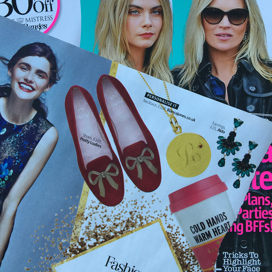 Bianca Jones' Ruby Initial Necklace Shines in Look Magazine's Amazing